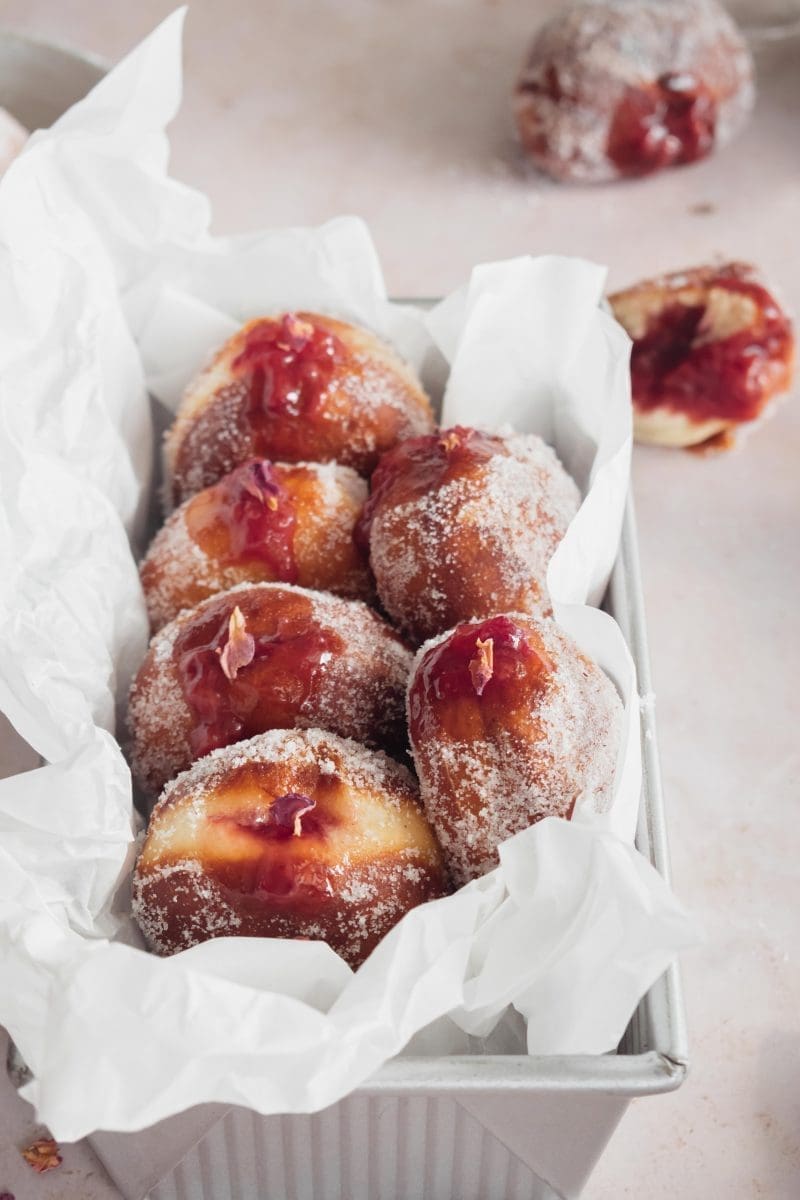 Strawberry Rose Paczki - Fresh Bean Bakery