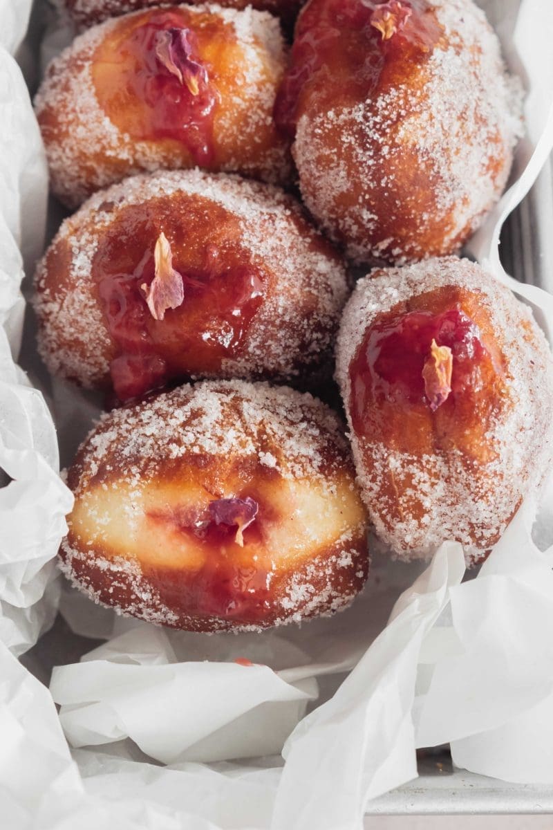 Strawberry Rose Paczki - Fresh Bean Bakery