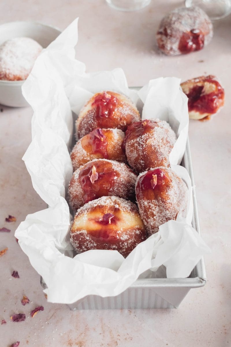Strawberry Rose Paczki - Fresh Bean Bakery