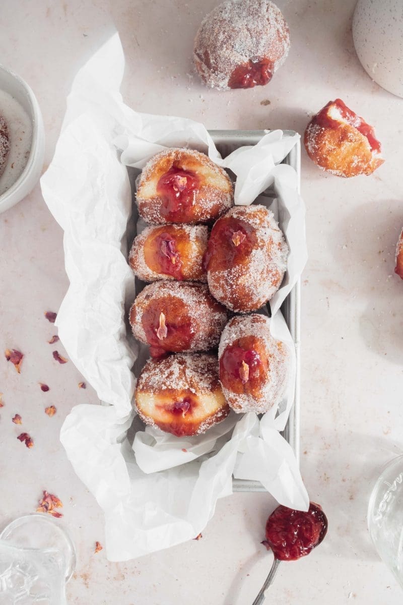 Strawberry Rose Paczki - Fresh Bean Bakery