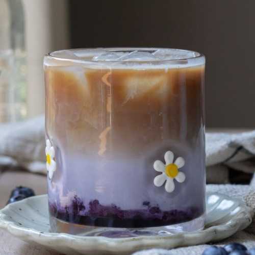 Iced Blueberry Latte | Fresh Bean Bakery